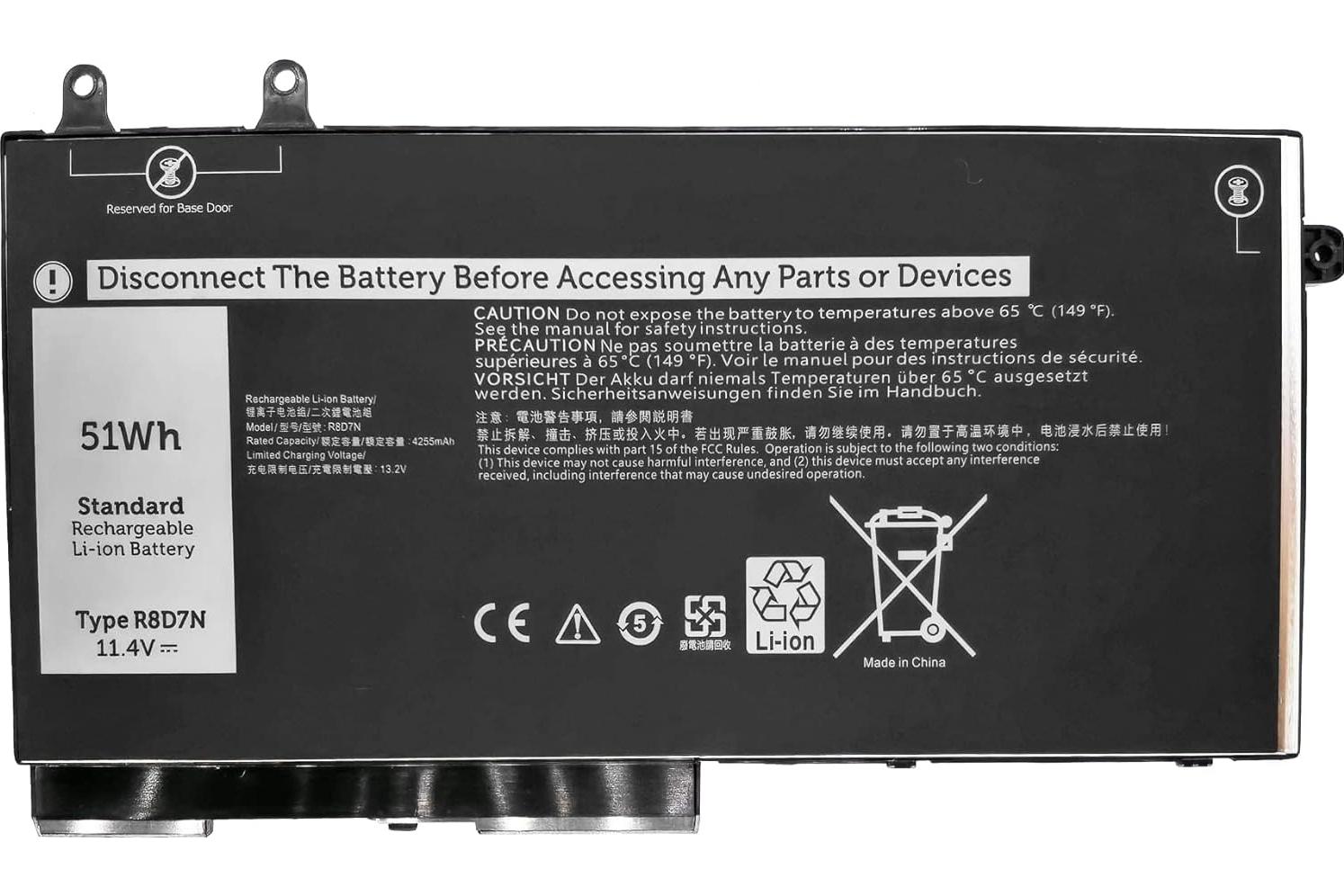Батарея до ноутбука DELL Precision 3550 M3550 Series (R8D7N) | 11.4V 51 ...