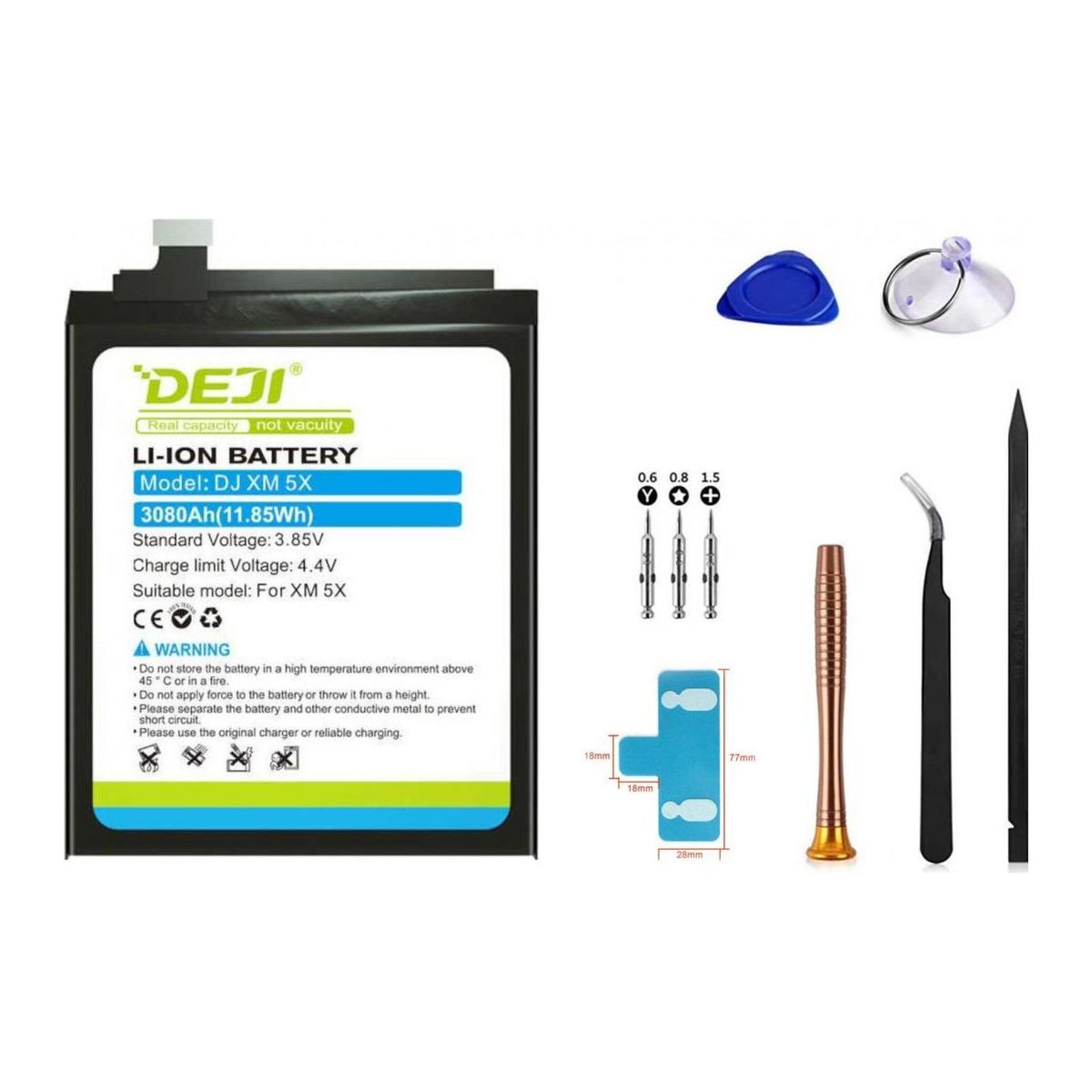 Акумулятор Xiaomi BN31 (DEJI) для Note 5A Mi A1 Mi5X (3080 mAh) :: HI-POWER