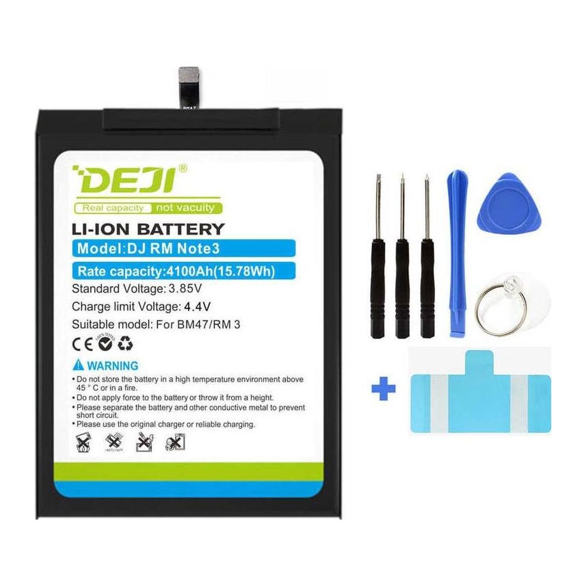 Акумулятор Xiaomi BM47 (DEJI) для Redmi 3s Redmi 3 Redmi 4X (4100 mAh ...