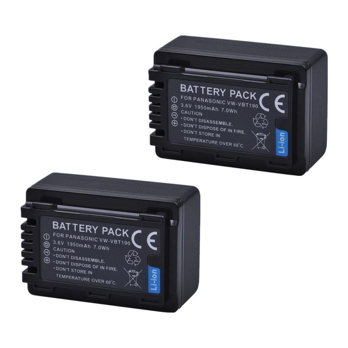 Акумулятор Panasonic VW-VBT190 Chip :: HI-POWER